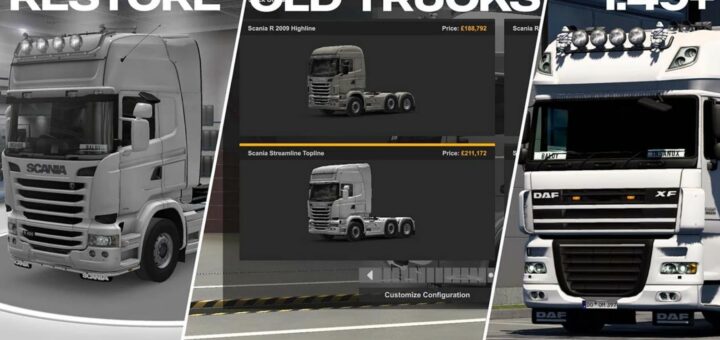 Restored Trucks - ETS2 Mods | Euro Truck Simulator 2 Restored Trucks Mods