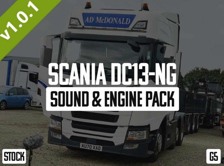 Scania DC13-NG Sound & Engine Pack (G5) v1.0.1 - ETS2 Mod Download