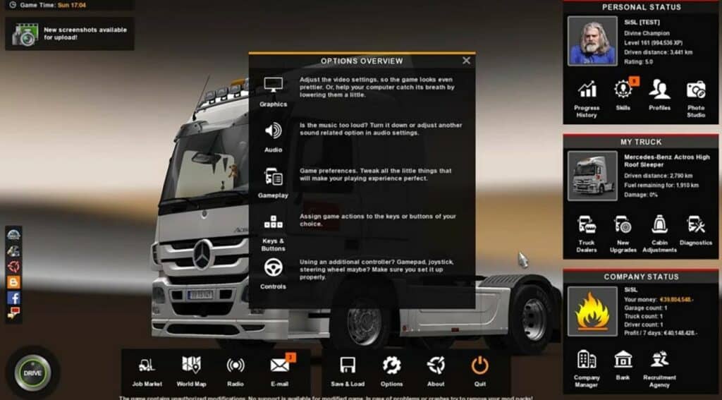 SiSL's FlatUI ETS2 1.49 - ETS2 Mod Download