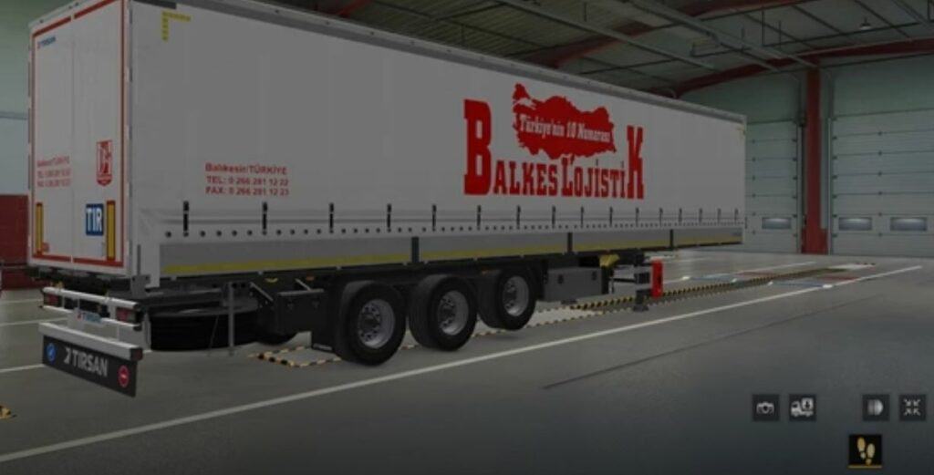 Tirsan Trailer Balkes Logistic Paintjob 1.48 - ETS2 Mod Download