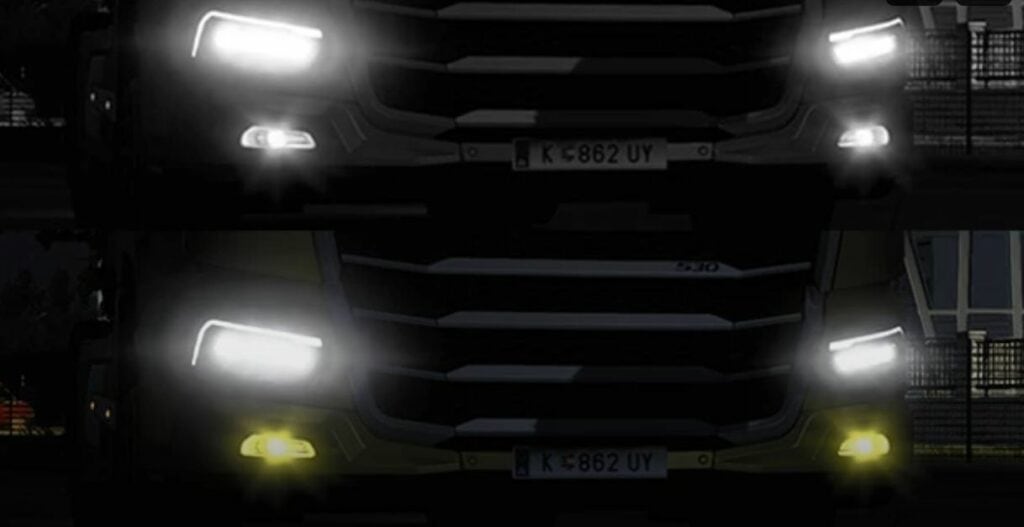 DAF 2021 Front Bumper Fog Lights v1.0 1.49 - ETS2 Mod Download