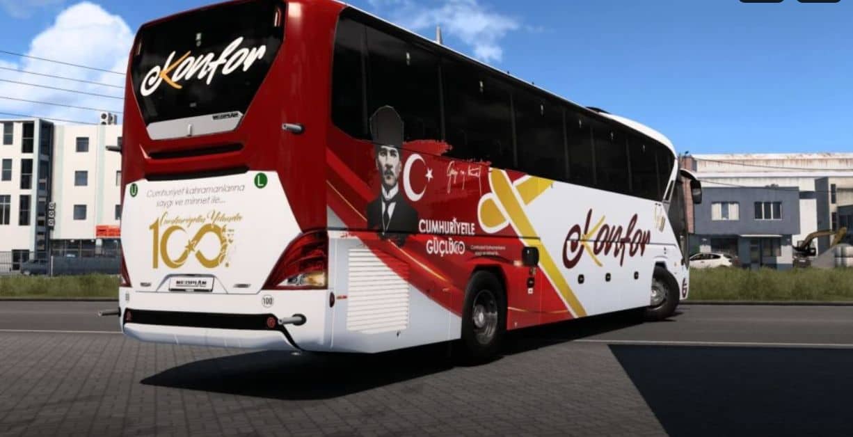 Neoplan Tourliner 13m Euro 6 Konfor Turizm Cumhuriyetle Güçlü100 Skin ...