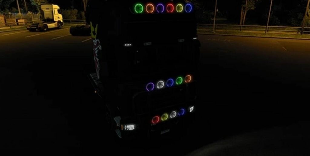 NkD LED & AUX LIGHT v4.2 1.49 - ETS2 Mod Download