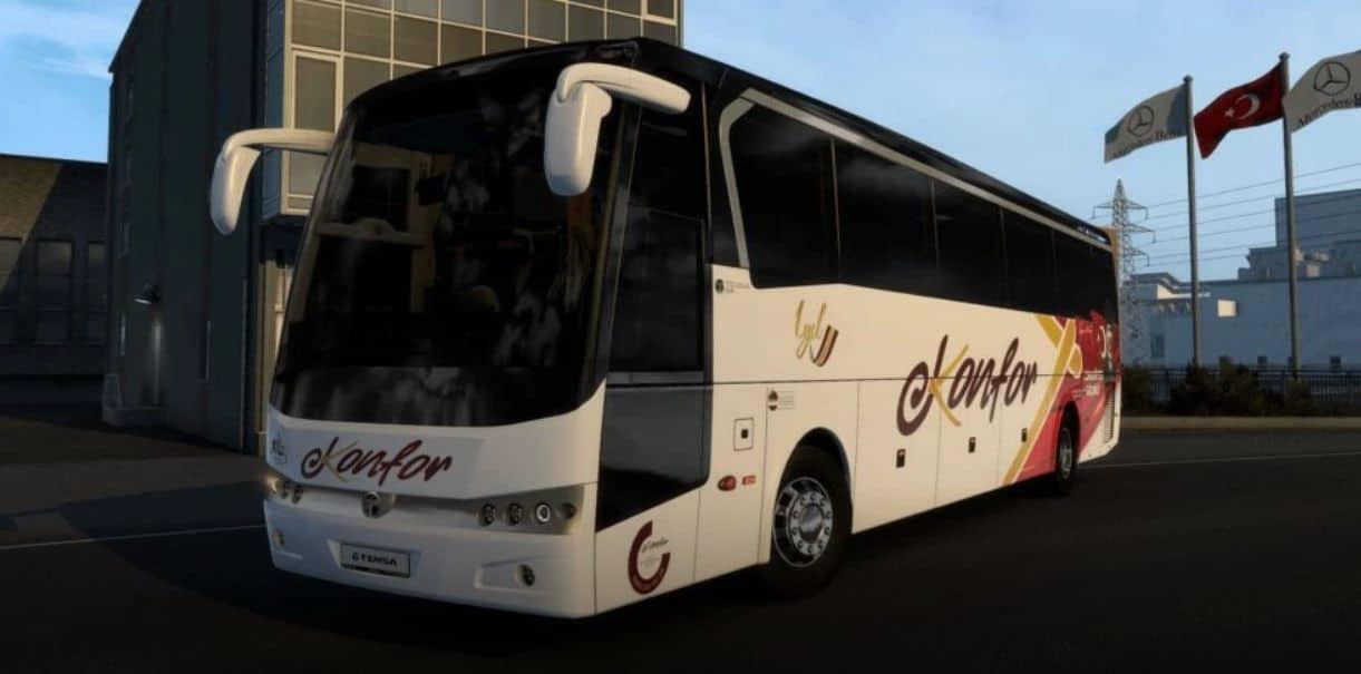 Temsa Safir II Konfor Turizm Cumhuriyetle Güçlü100 SkinPack v2.0 - ETS2 ...