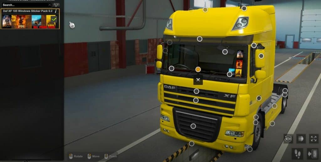 Daf XF 105 Windows Sticker Pack v0.2 - ETS2 Mod Download