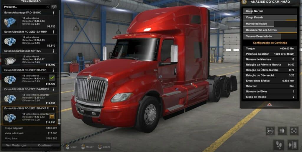 ENGINE INTERNATIONAL LT 1000 HP v1.0 - ETS2 Mod Download