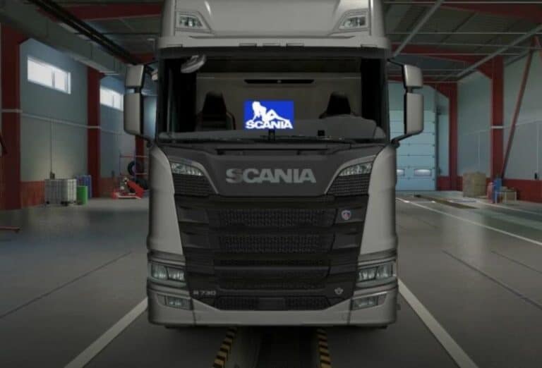 SCANIA Windscreen Sticker v1.0 - ETS2 Mod Download