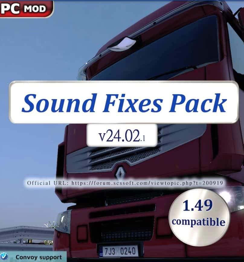 Sound Fixes Pack v24.02.1 - ETS2 Mod Download