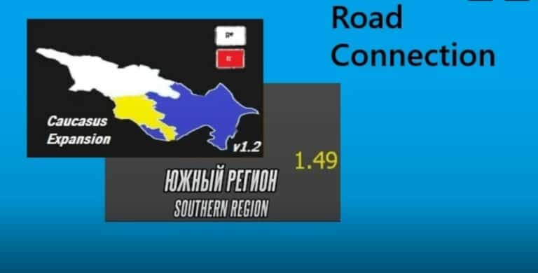 Southern Region Map - Caucasus Expansion RC v0.1 - ETS2 Mod Download
