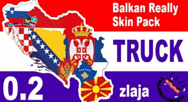 Balkan Skin Pack TRUCK by zlaja v0.2 - ETS2 Mod Download