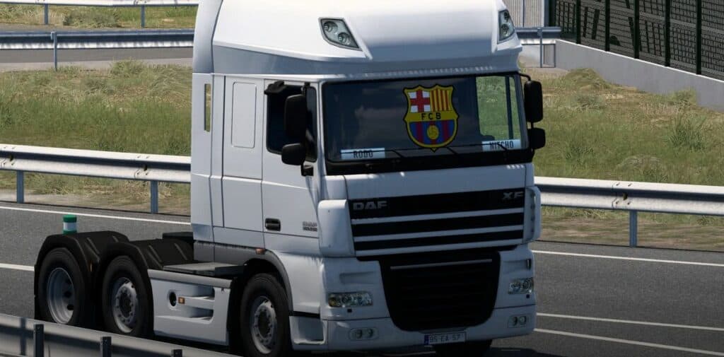 BARCELONA DAF XF 105 STICKER V1.0 1.40-1.49 - ETS2 Mod Download