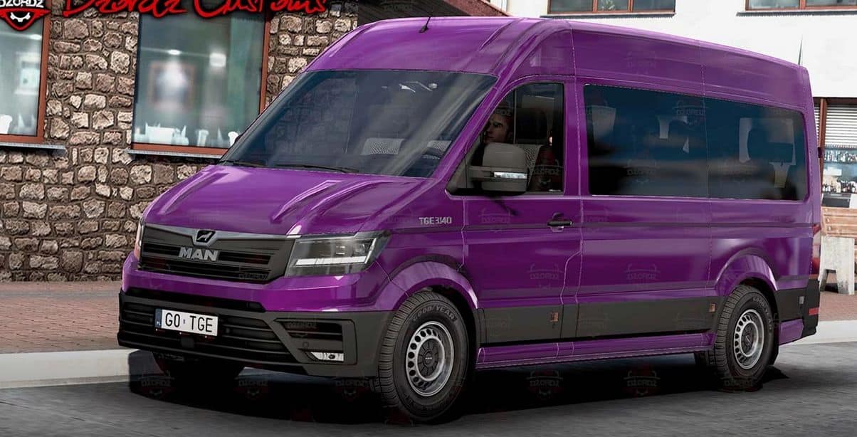 MAN TGE 3.140 by Dżordż v1.0.2 1.49 - ETS2 Mod Download