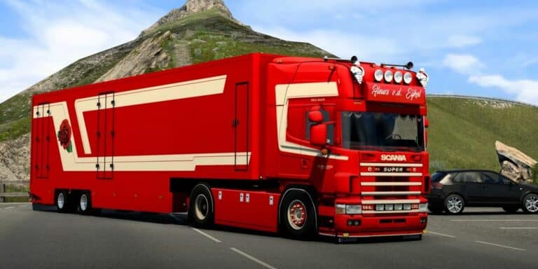 Scania 164L Flower Shuttle Combo v1.0 1.49 - ETS2 Mod Download