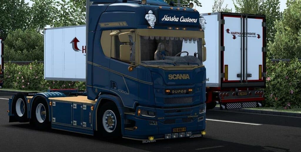 Scania R580s Harsha Customs v1.0 1.49 - ETS2 Mod Download