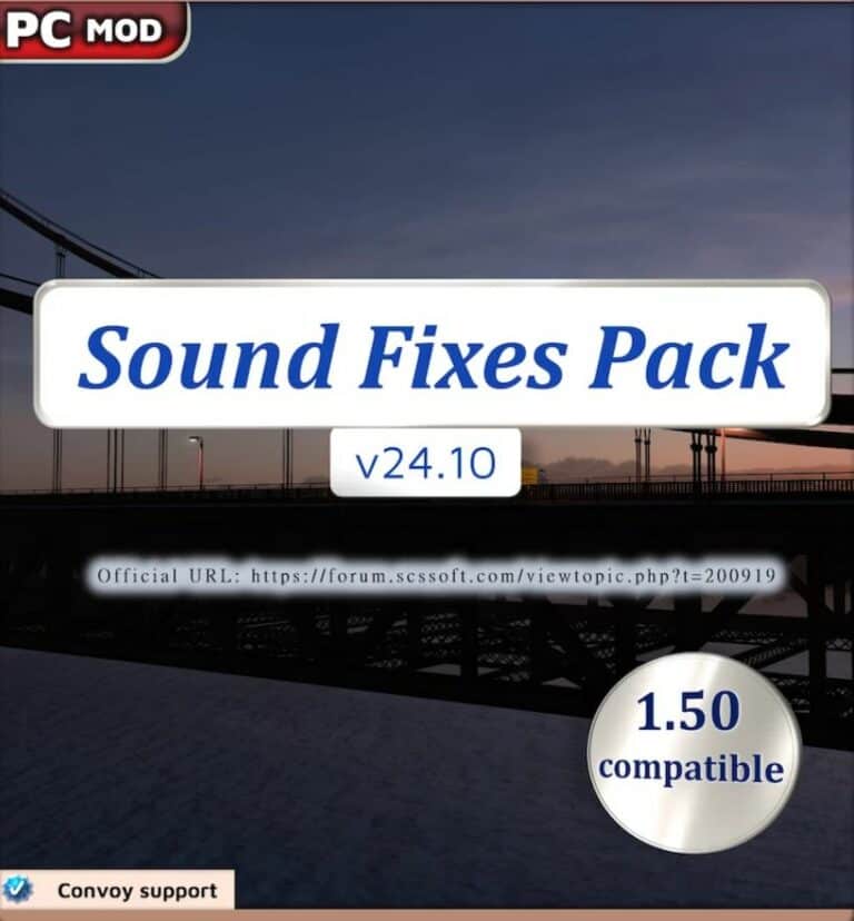 Sound Fixes Pack v24.10 for 1.50 - ETS2 Mod Download