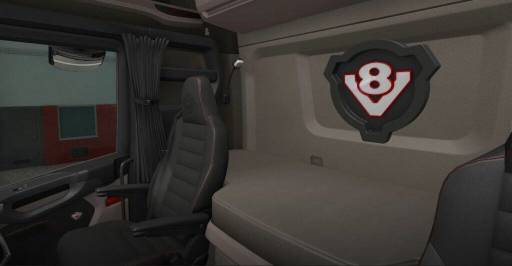 V8 LED Light Board Scania Trucks v1.0 - ETS2 Mod Download