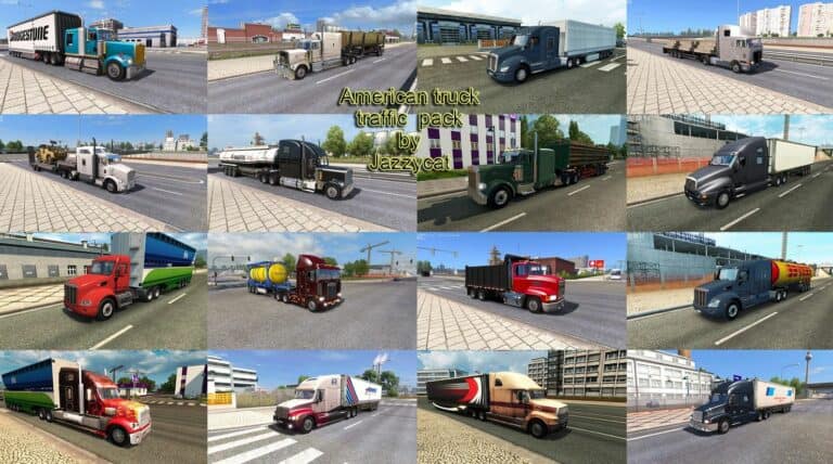 FS22 American Truck Traffic Pack by Jazzycat v2.6.13 - ETS2 Mod Download