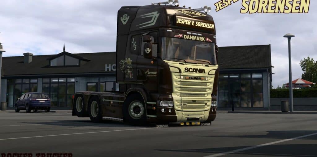Jesper V. Sørensen skin for Scania R&S RJL v1.0 - ETS2 Mod Download