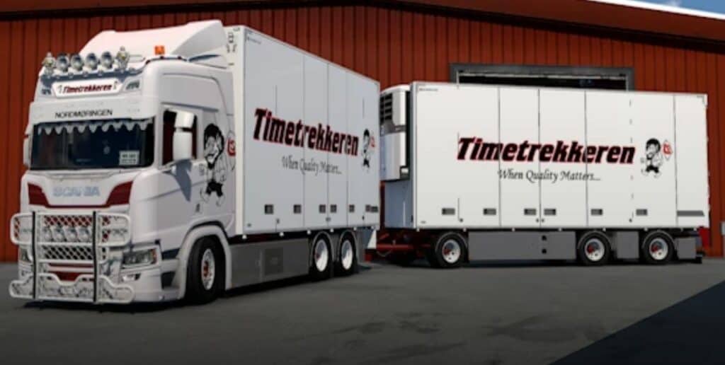 Scania R Timetrekkeren Bussbygg Combo Skin v1.0 - ETS2 Mod Download