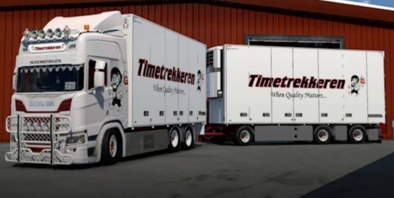 Scania R Timetrekkeren Bussbygg Combo Skin v1.0 - ETS2 Mod Download