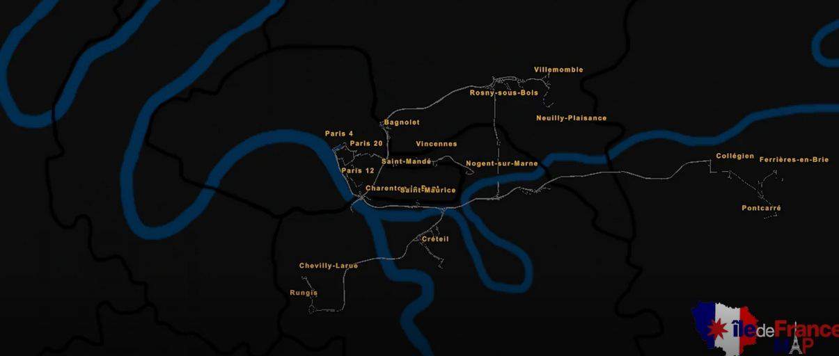 Île-de-France (Paris Suburbs) Map v0.1.1b - ETS2 Mod Download