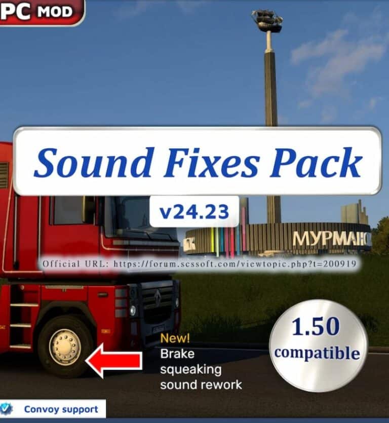 Sound Fixes Pack v24.23.1 - ETS2 Mod Download