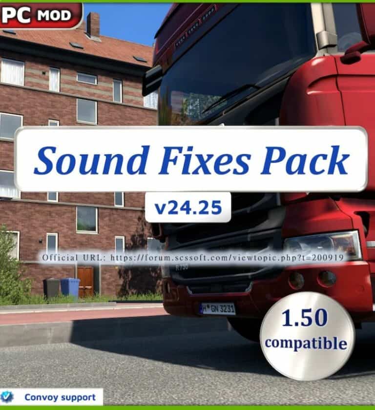 Sound Fixes Pack v24.25 - Stable release - ETS2 Mod Download