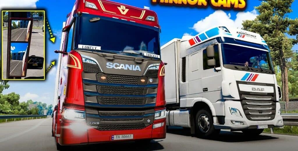 Seogi ETS2 Mirror Cam All Truck v24.07.09 1.50 - ETS2 Mod Download