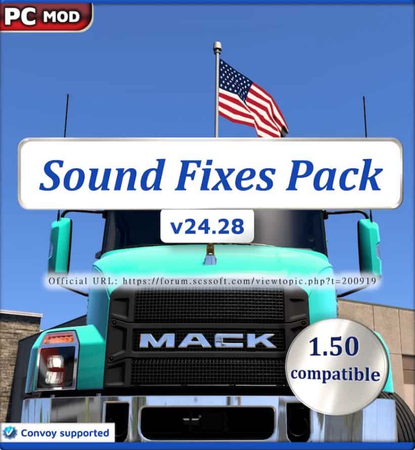 Sound Fixes Pack v24.28 - ETS2 Mod Download