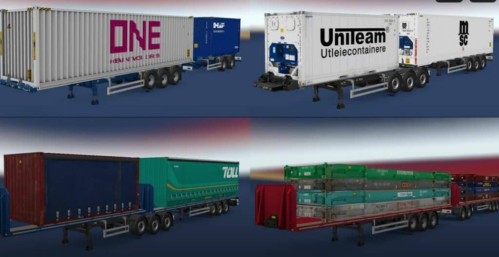 Freight Market Doubles + Arnook's Container Pack Patch v1.50 - ETS2 Mod ...