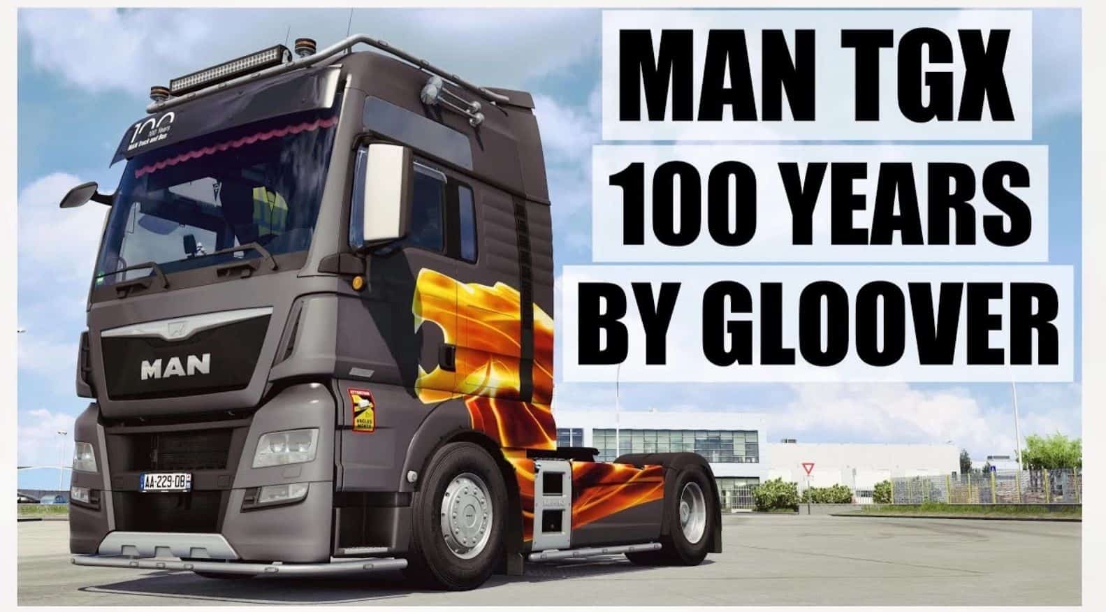 MAN TGX E6 100 Years Add-On by Gloover v1.2 - ETS2 Mod Download