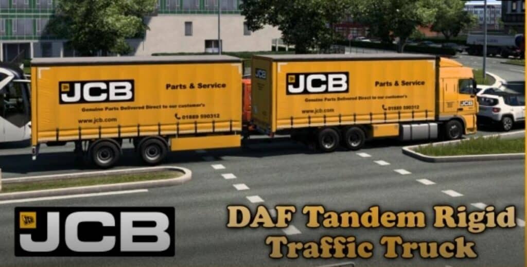JCB Rigid Tandem Traffic Truck v1.0 - ETS2 Mod Download