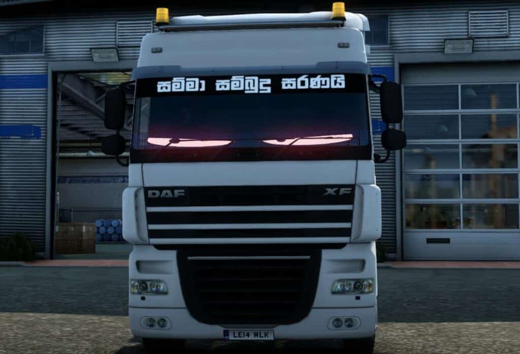 Windscreen Sticker v1.0 - ETS2 Mod Download