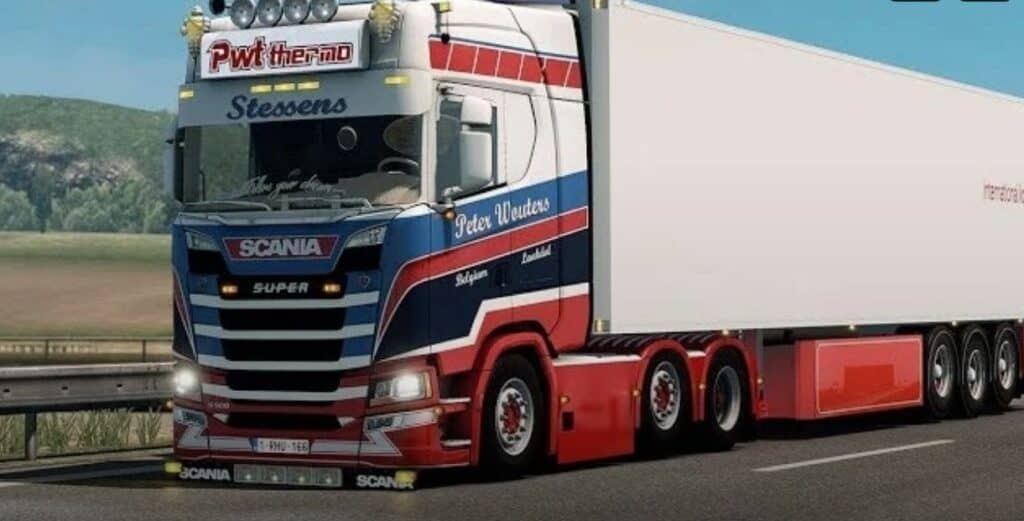 Scania S500 PWT Stessens + JP Vis Trailer v5.3 1.51 - ETS2 Mod Download