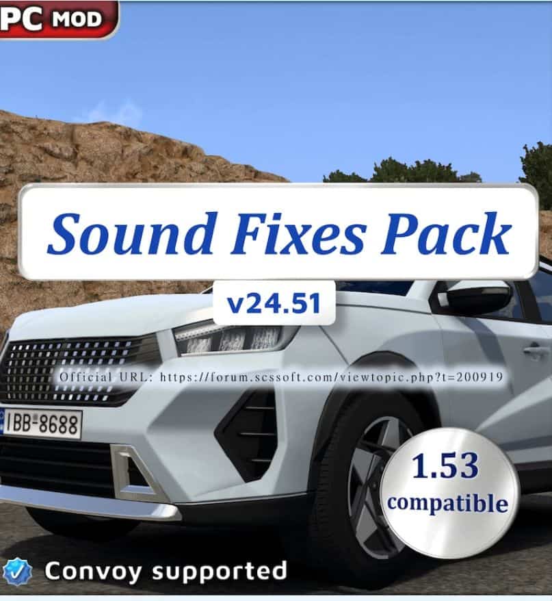 Sound Fixes Pack v24.51 for ETS2 1.53 open beta only - ETS2 Mod Download