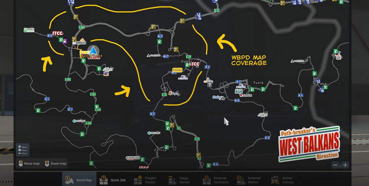 West Balkans Path-Breaker’s Direction (WBPD) Map v2.0 - ETS2 Mod Download
