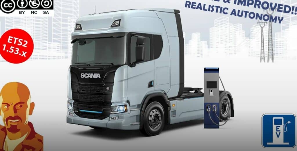 SCANIA S BEV ELECTRIC OWNABLE & IMPROVED v1.0 ETS2 1.53.x - ETS2 Mod ...