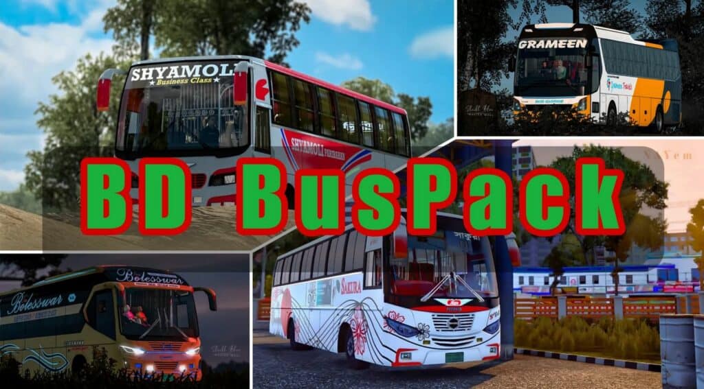 BD BusPack by Roktim Mohammad Marut v1.0 - ETS2 Mod Download