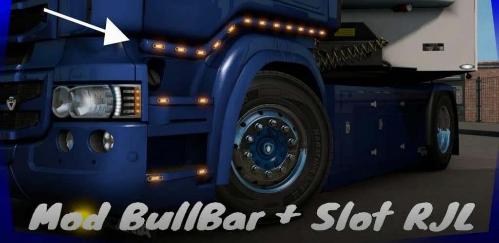 Bull Bar + slot Scania RJL upgrade 1.53 - ETS2 Mod Download
