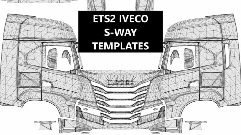 IVECO S-Way Skin Templates v1.53 - ETS2 Mod Download