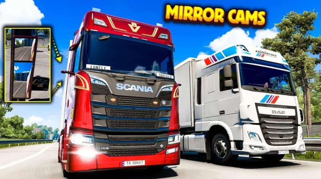 Seogi ETS2 Mirror Cam All Truck v24.12.07 - ETS2 Mod Download