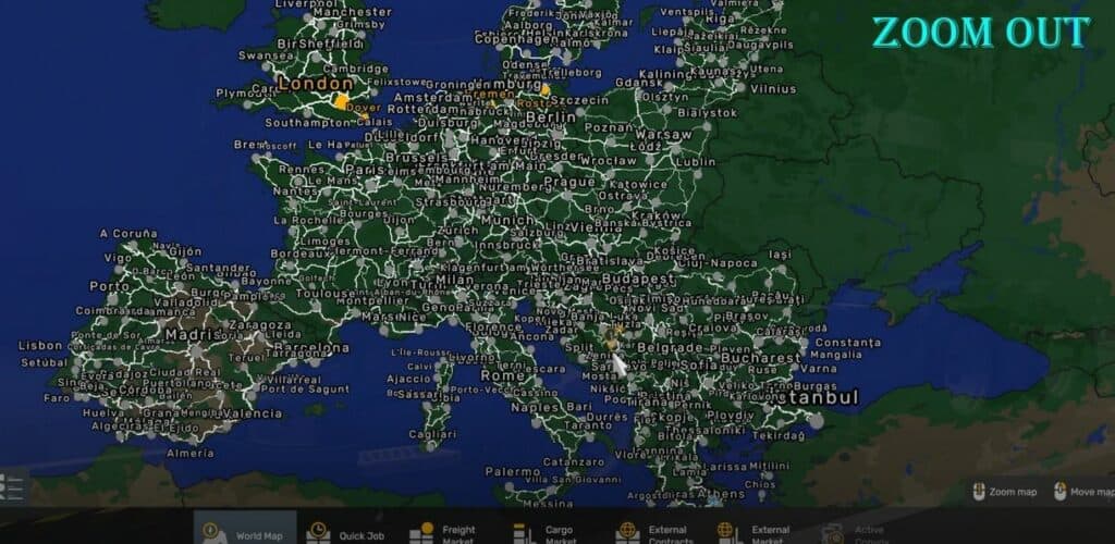 The World Background Map v1.4 1.53 - ETS2 Mod Download