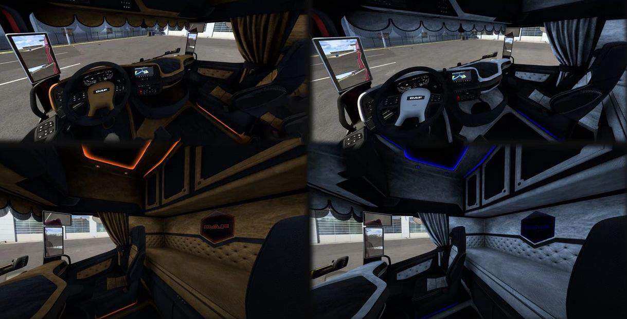 DAF XG+ Interior Pack v2.0 1.53 - ETS2 Mod Download