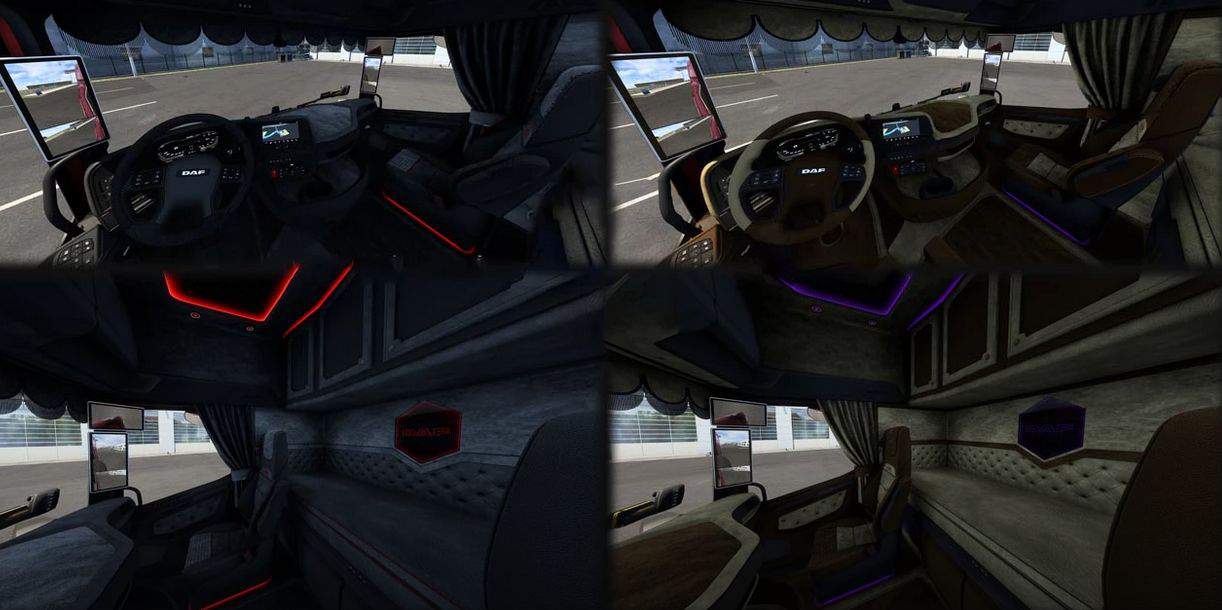DAF XG+ Interior Pack v2.0 1.53 - ETS2 Mod Download