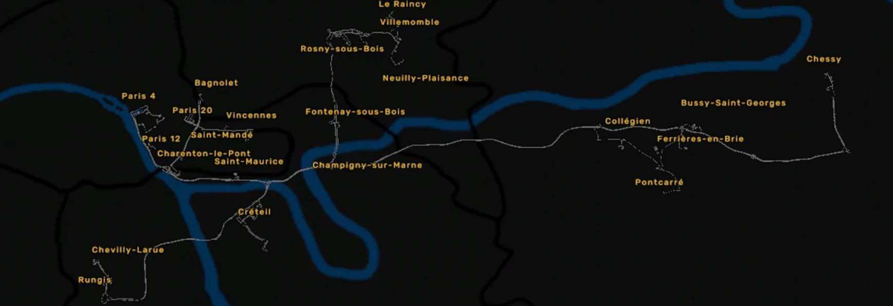 Île-de-France (Paris Suburbs) Map v0.1.3c - ETS2 Mod Download