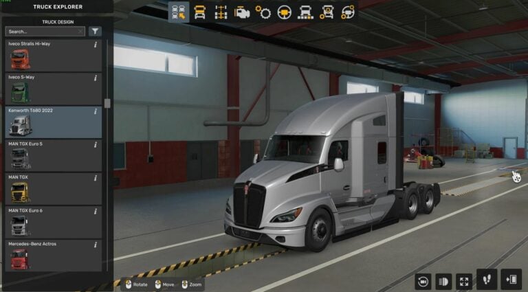 Kenworth T680 2022 UPDATE for 1.54 - ETS2 Mod Download