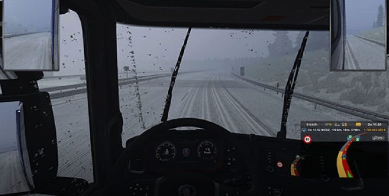 Realistic Snow & Water V1.0 1.55 - ETS2 Mod Download