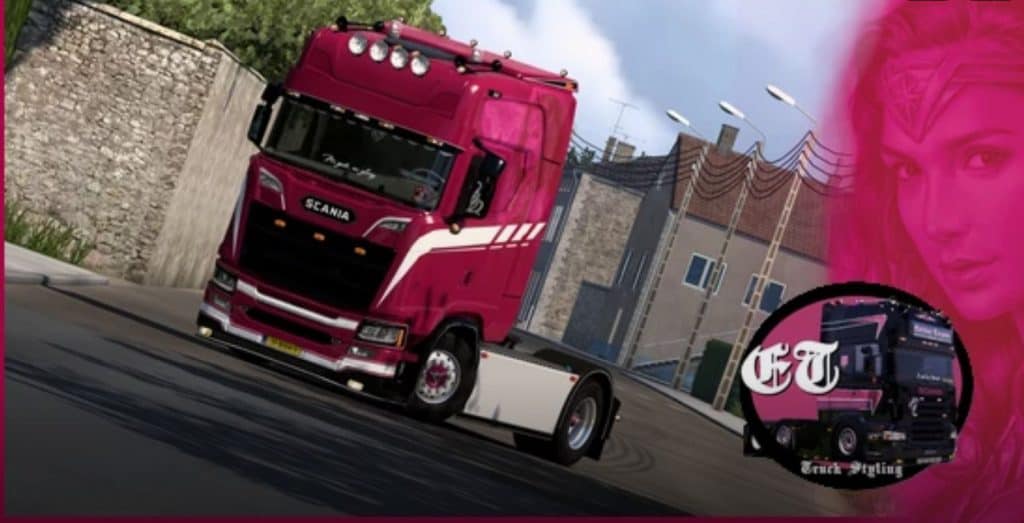 Skin Scania S Wonder Woman holland style v1.0 - ETS2 Mod Download