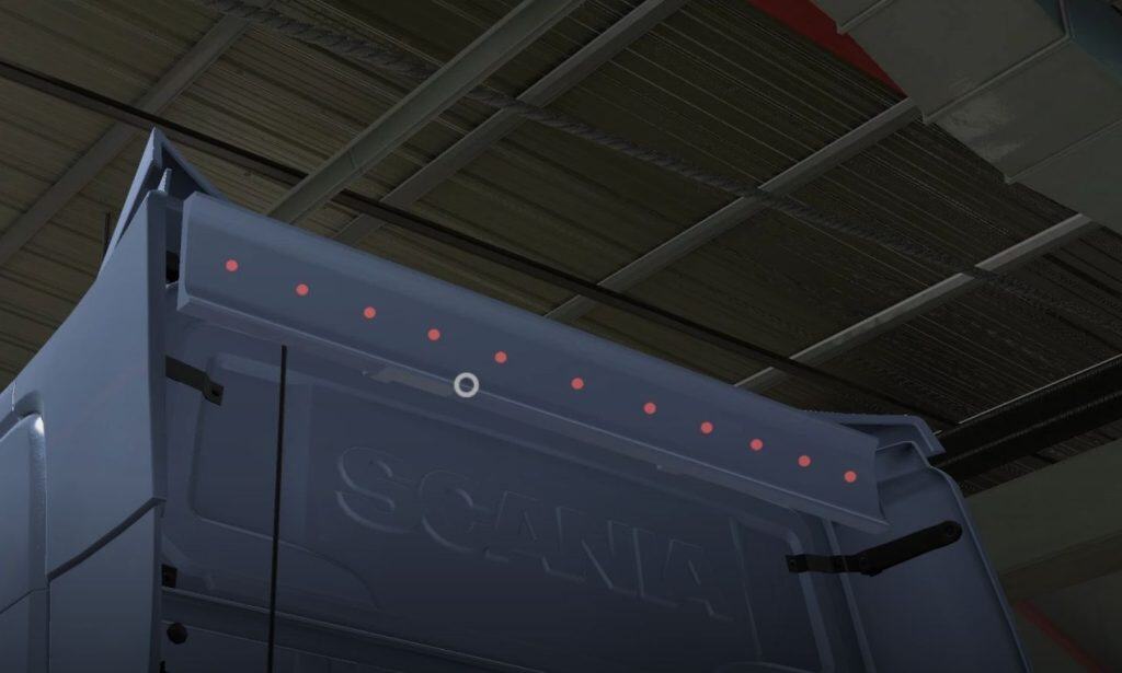 Spoiler Roof Light Bar v1.0 - ETS2 Mod Download