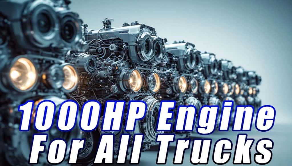 1000HP V8 engine for all trucks v1.0 - ETS2 Mod Download